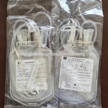 ChinaSterile double blood bag 450mL for human blood transfusion on ...