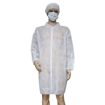 China Lab coat Custom High Quality Breathable SMS lab coat Disposable ...