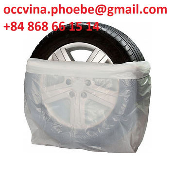 Vietnam Disposable PE Plastic Tyre Cover Wheel Cover for Storage on ...