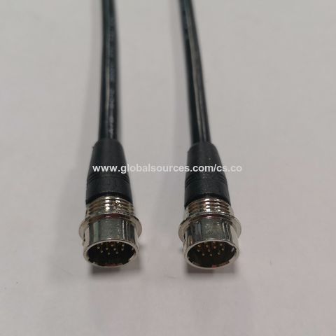 China Factory Direct Sale DIN Cable Assembly, 12 Pin Male to 12 Pin ...