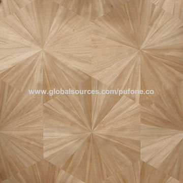 Nonwoven Backing Wood Veneer Wallpaper, Straw Marquetry, Light and Ring ...