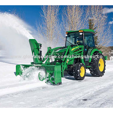Snow blower, high powerful working mounted front or back tractor ...
