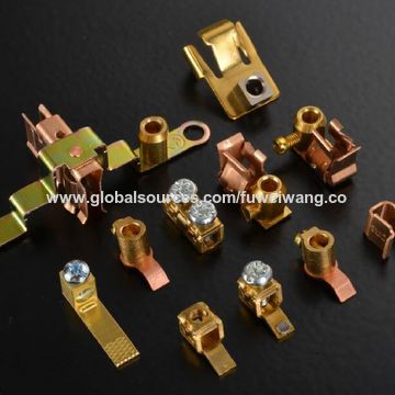China Stamping terminal copper gold-plated on Global Sources,Stamping ...