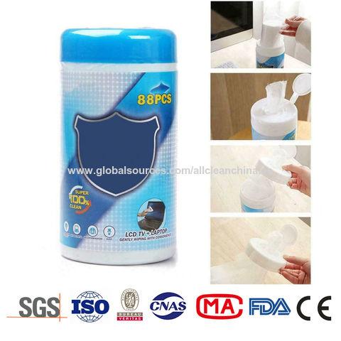 China Anti bacterial surface wipe Cleaning wet wipes for mobile phone ...