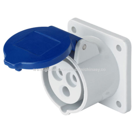 China Wall Socket, 200-250V, 32A-6H, 2P+E, IP44 on Global Sources,Wall ...