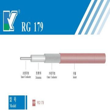 Semi Flexible cable cable RG179 with jacket,RF cable,coaxial cable ...
