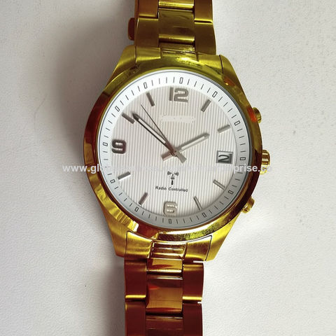 China Solar Powered Radio Controlled Atomic Analog Watch, Stainless ...