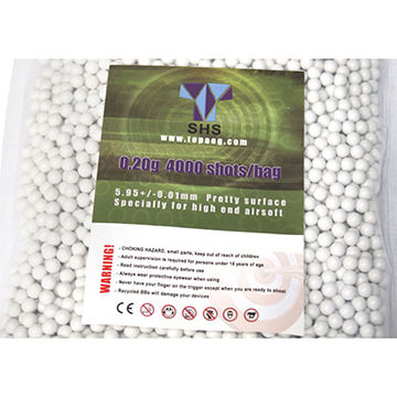 China PPS 0.2g BB Bullet for Airsoft Electric Gun 4000pcs on Global ...