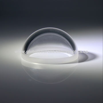 China Diameter 56mm optical glass hemispherical dome lens on Global ...