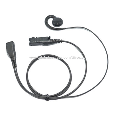 China Two-way radio headsets, split-wire swivel earpiece kit with C ...