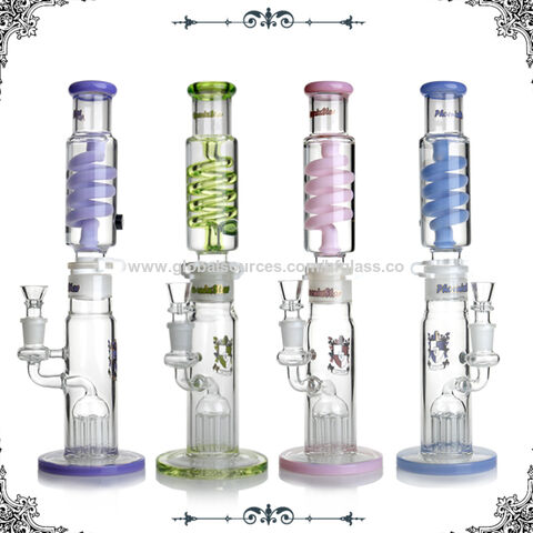 China 2021 New Heady Glass Smoking Water Pipes Bong With Welded 8 Arms ...