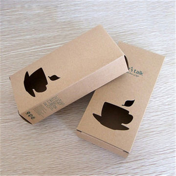 ChinaRecycle eco-friendly brown kraft paper tea box paper on Global Sources