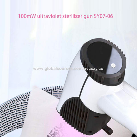 China All purpose sterilization,100mW ultraviolet sterilizer gun with eyes protection sensor on ...