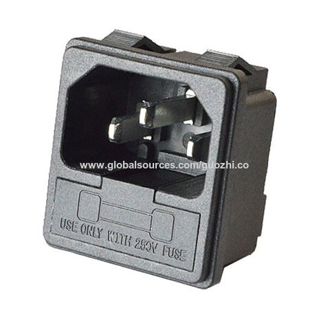 China AC Power socket Inlet Module Plug Power Connector AC-03 3 pin ...