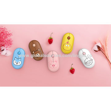 China Colorful wireless 2.4G portable ergonomic mouse with USB receiver ...