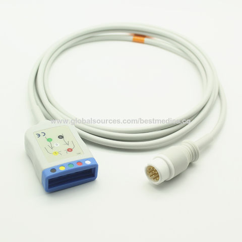 China Compatible PH M1668A ECG 5Lead Trunck Cable IEC on Global Sources ...