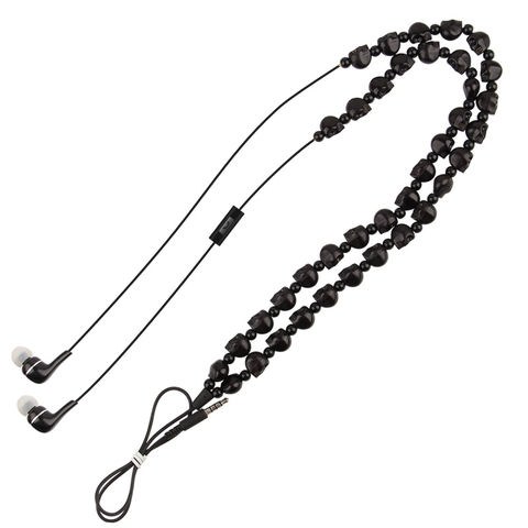 China URIZONS 3.5mm In Ear Pearl beads Necklace kids girls Earphones ...