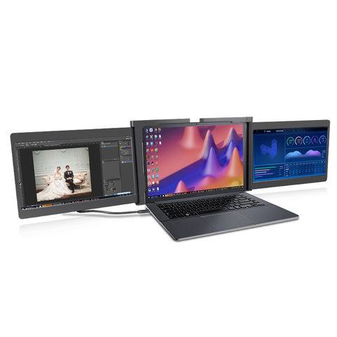 China Factory Wholesale 12 inch ips portable latpop one cable trio ...