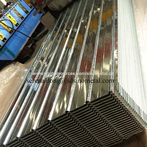 ChinaHIGH QUALITY Z40 REGULAR SPANGLE GALVANIZED TRAPEZOIDAL STEEL ...