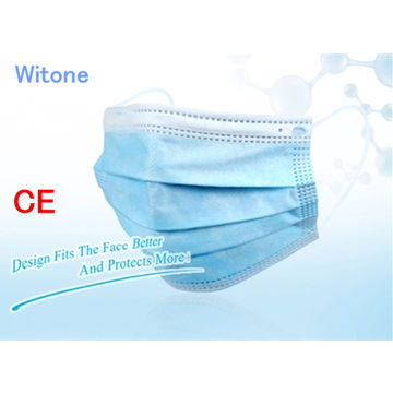 China Large stock white list CE certificates 3 ply breathable ...