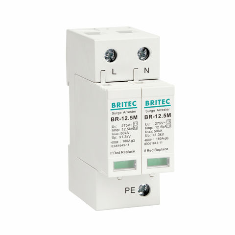 China Din rail mount power surge protector device for home 12.5ka ...