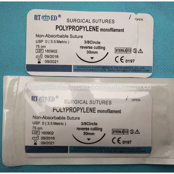 Medical Monofilament Disposable Sterile Polypropylene Suture | Global ...