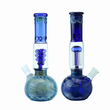 China Beaker Bong With Art Ball Glass Smoking Set Smoke Pipe DAB Rig ...