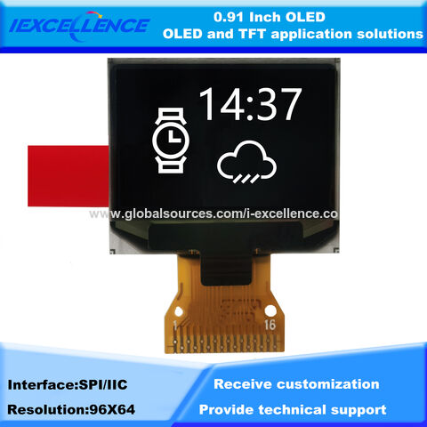 China 0.91-inch OLED Display Module with 96 x 64 Dot Matrix and White ...
