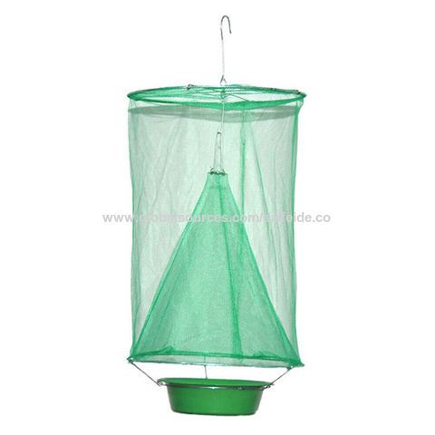 China Green Reusable Hanging Flycatcher Folding Fly Net Trap Fly ...