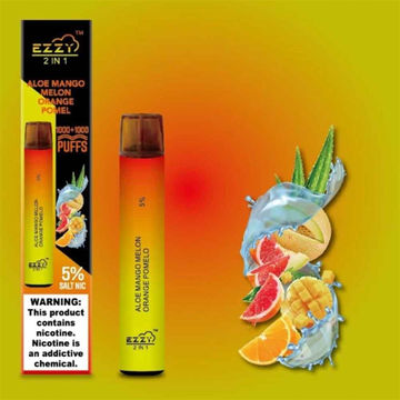 China EZZY 2 in 1 Vape pen 1000 and 1000 Puffs Two Flavors Disposable ...