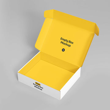 China Yellow corrugated box, Craft Paper Double side Printing Clothing ...