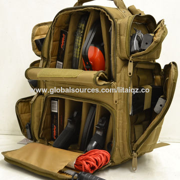China Heavy Duty Military Tactical Range Backpack to carry 10 handgun ...