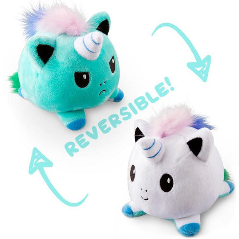 China Moody Reversible Unicorn Plushie Reversible Plush toy Sensory ...