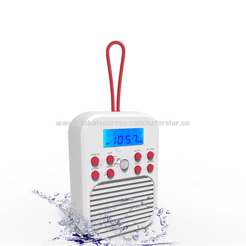 China Waterproof DAB+ Shower Radio with LCD Display Aux-in Jack and ...