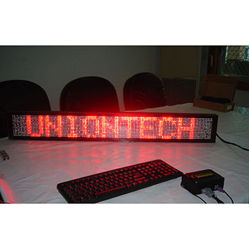 China UnionTech English Programmable Displayer, LED Message Board on ...