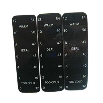 China LCD self adhesive aquarium room plastic thermometer, strip ...