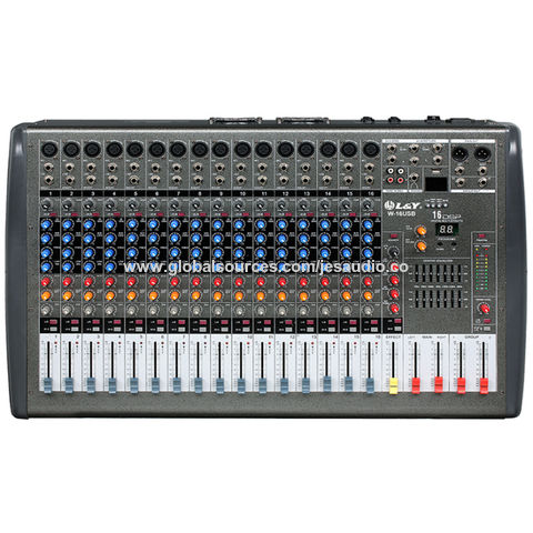 China PW series mixer, power mixer, with amplifier, display, USB on ...