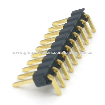 China PH2.0mm Pin Header, H=1.5mm Single Row Single Body Right Angle ...