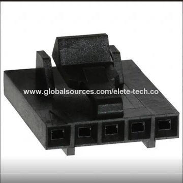 China 5 Position Rectangular Housing Connector Receptacle Black 0.100 ...