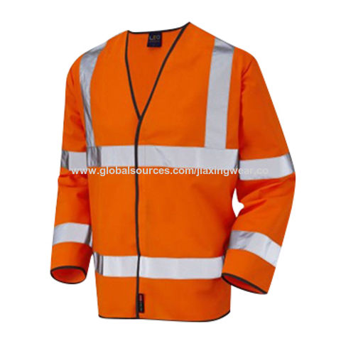 China Wholesale waterproof high visibility safety solar power jacket on ...