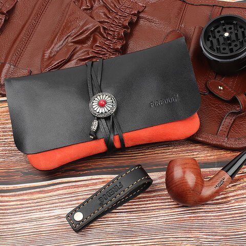 China Cowhide Smoke Pouch Grabba Display Case Tobacco Holder on Global ...