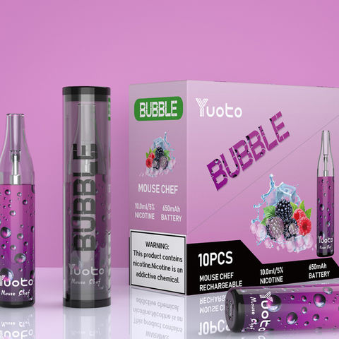 China YUOTO Bubbles More than 3000puffs mesh coil chargeble 10ml ...