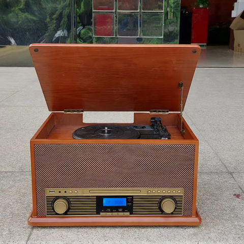 China 7 in 1 Phonograph Vintage Turntables Record Player, CD, Cassette ...
