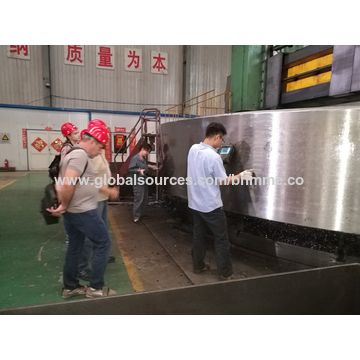 Rotary kiln shell with kiln tyre attachment welding structural parts ...
