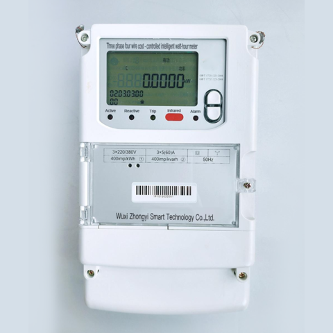 China Smart three-phase smart energy meter with lorawan remote reading ...