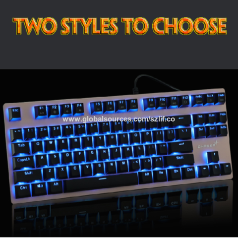 China RGB LED backlit Mechanical keyboard 87 keys cherry MX high-end ...