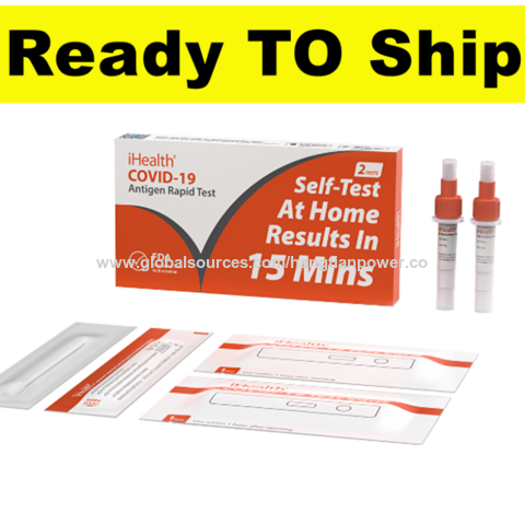 China IHealth® Factory STOCK Antigen Rapid Self Test Hospital FDA 2pcs ...