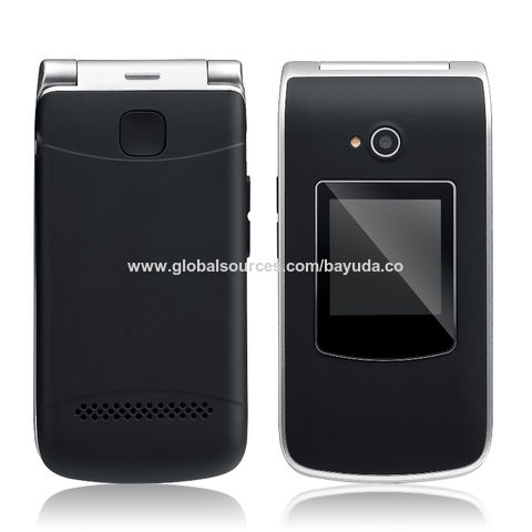 China Dual display 2.4 inch+1.44 inch GSM senior flip phones with sos ...