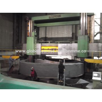 Rotary kiln shell with kiln tyre attachment welding structural parts ...