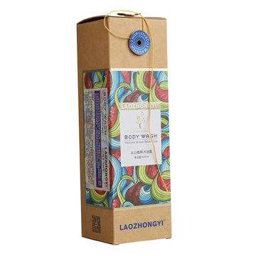 China Factory Custom Kraft Paper Box Body Wash Display Packaging Paper ...